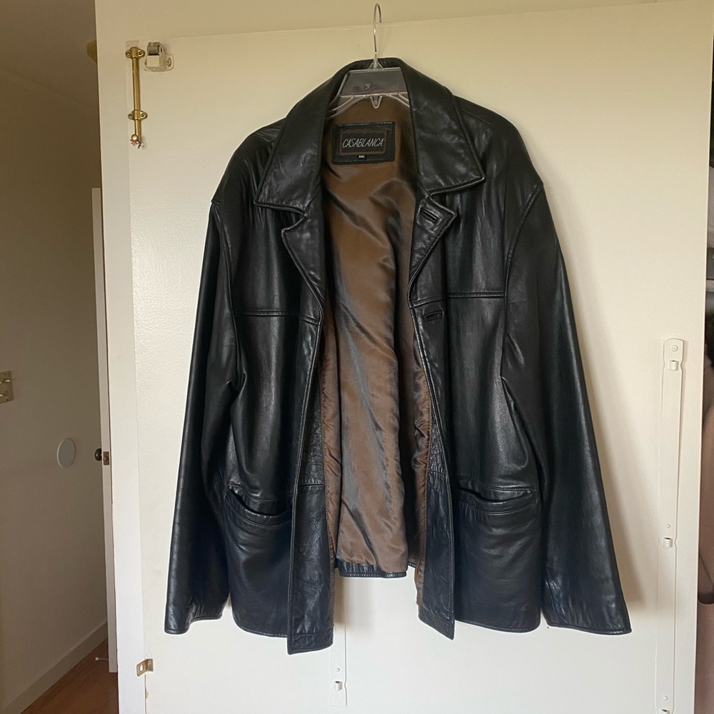 Casablanca Men's Leather Jacket - Gem